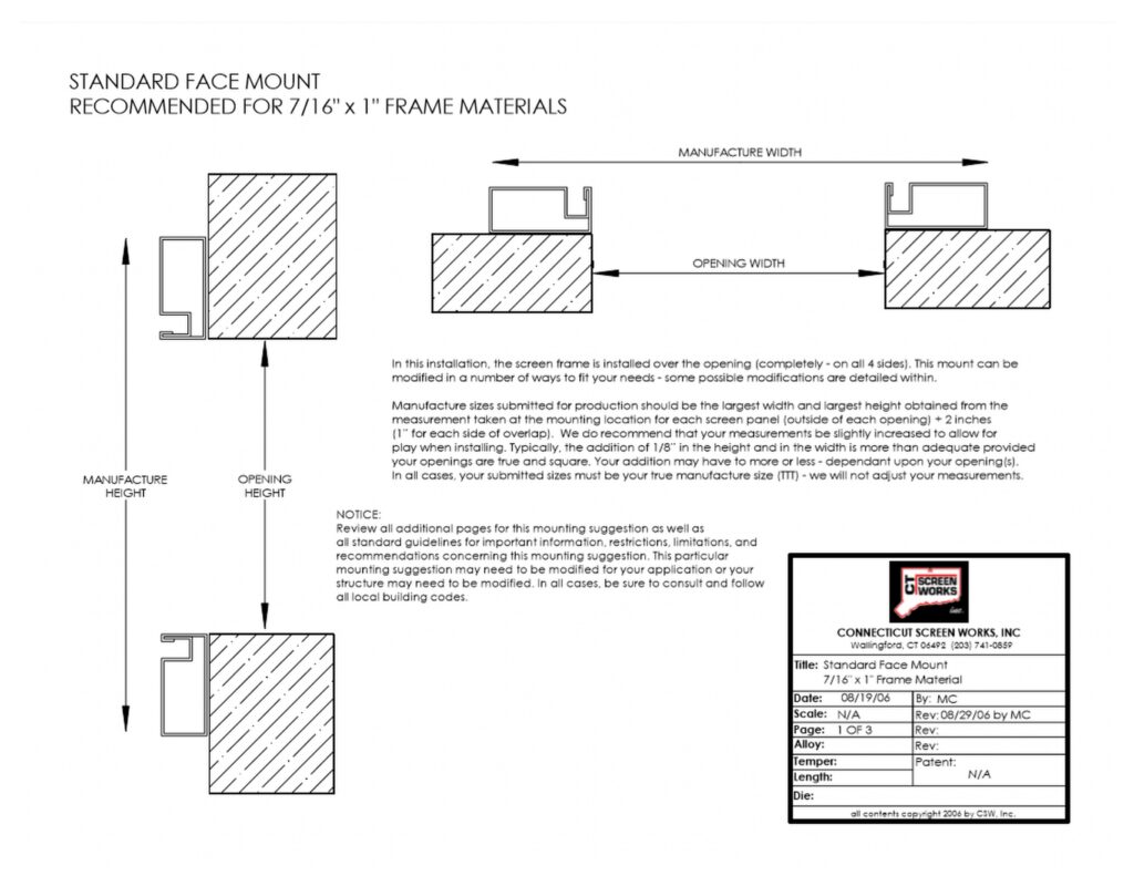 ConnScreen.com | Simplicity Screens | Installation - Connecticut Screen ...
